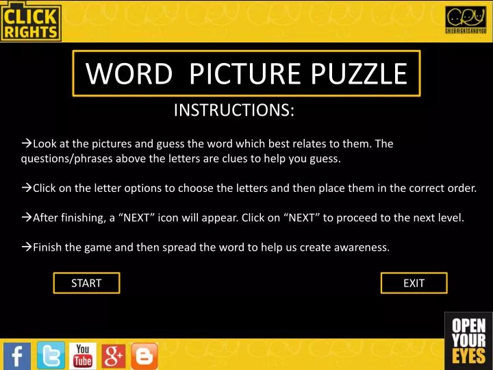 PPT - WORD PICTURE PUZZLE PowerPoint Presentation, free download - ID ...