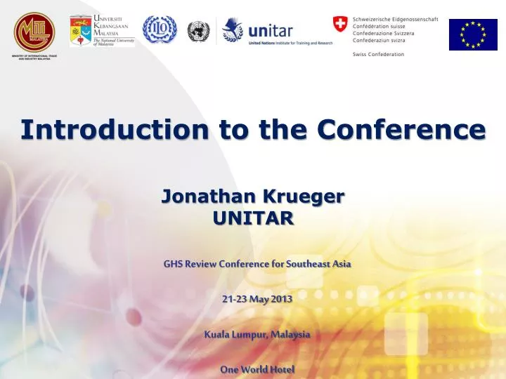 PPT - Introduction to the Conference PowerPoint Presentation, free ...