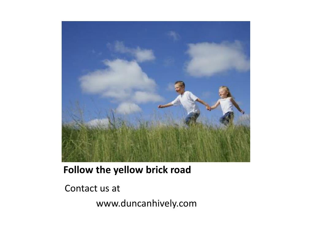 PPT - FOLLOW THE YELLOW BRICK ROAD PowerPoint Presentation, free ...