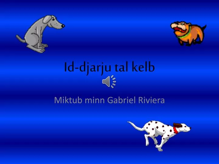 PPT - Id- djarju tal kelb PowerPoint Presentation, free download - ID ...