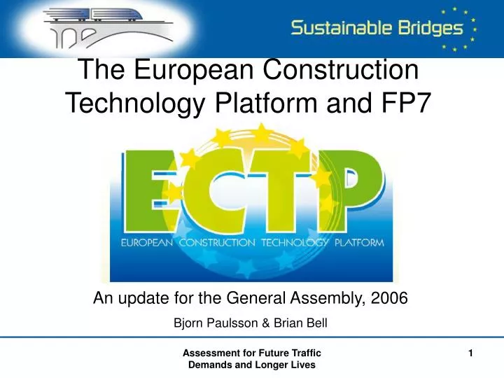 PPT - The European Construction Technology Platform and FP7 PowerPoint ...