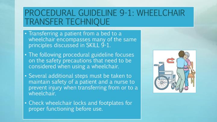 PPT - NUR 111: PROCEDURAL GUIDELINE: WHEELCHAIR TRANSFER TECHNIQUES ...