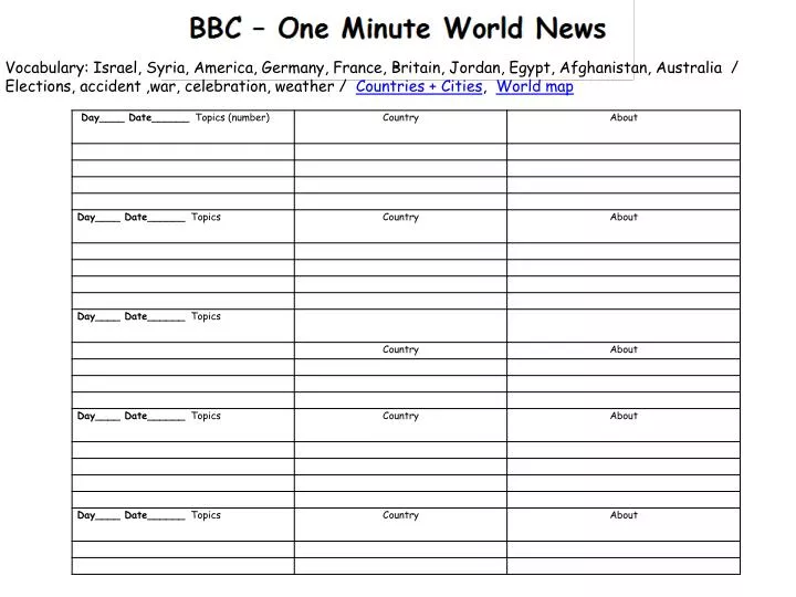PPT - bbc world news PowerPoint Presentation, free download - ID:4880229