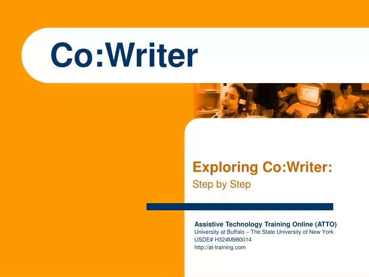 PPT - Co:Writer PowerPoint Presentation, free download - ID:4881859