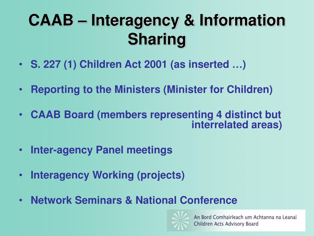 PPT - Interagency: The Challenge of Working Together Finbarr O’Leary ...