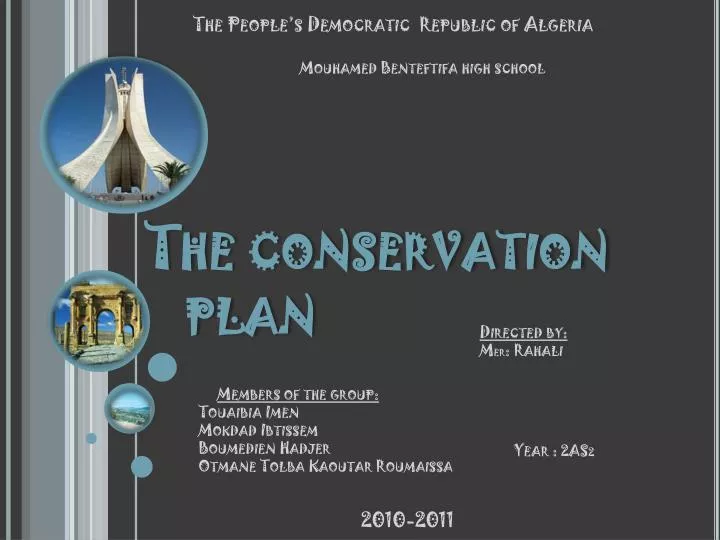 PPT - The conservation plan PowerPoint Presentation, free download - ID ...