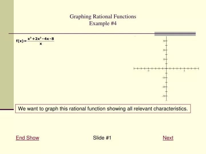 PPT - Graphing Rational Functions Example #4 PowerPoint Presentation ...