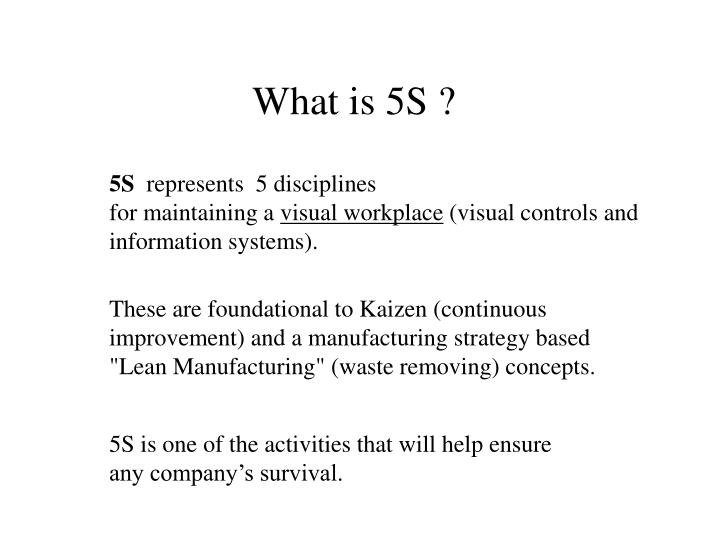 PPT - 5S - BASIC TRAINING PowerPoint Presentation - ID:4887155