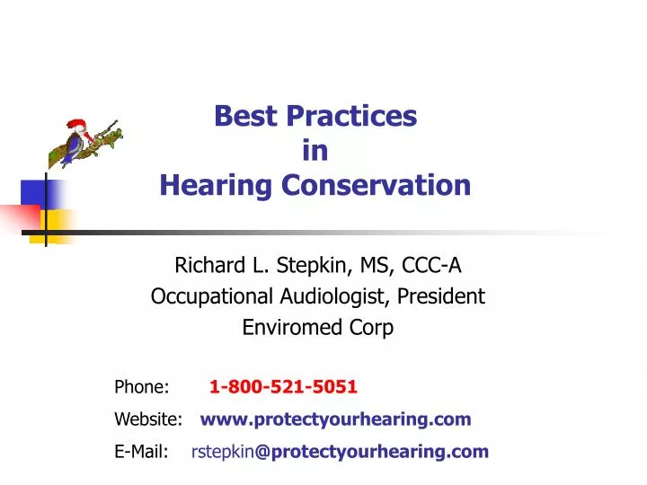 PPT - Best Practices in Hearing Conservation PowerPoint Presentation ...