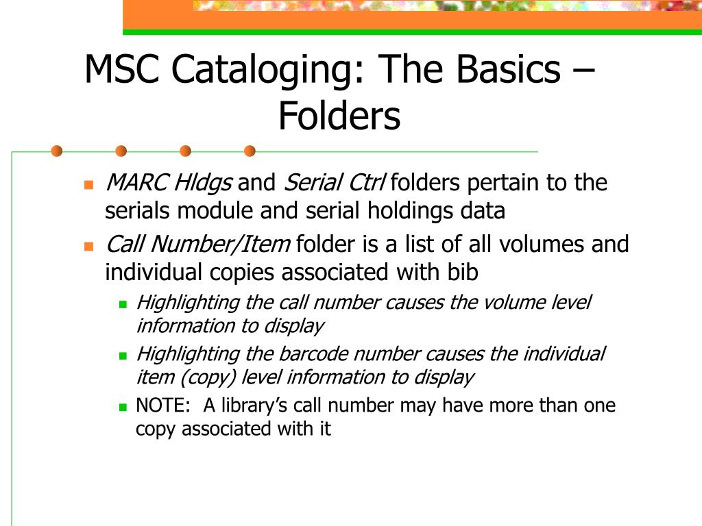 PPT - Sirsi Workflows Cataloging Module for the Java Client PowerPoint ...