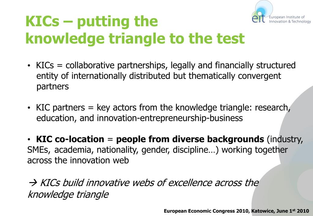 PPT - New Ways to Deliver Innovation in Europe - the EIT and KICs ...