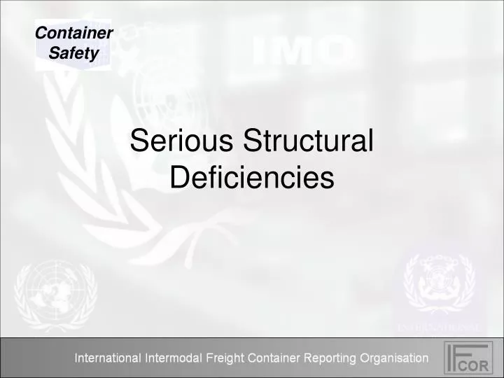 PPT - Serious Structural Deficiencies PowerPoint Presentation, free ...