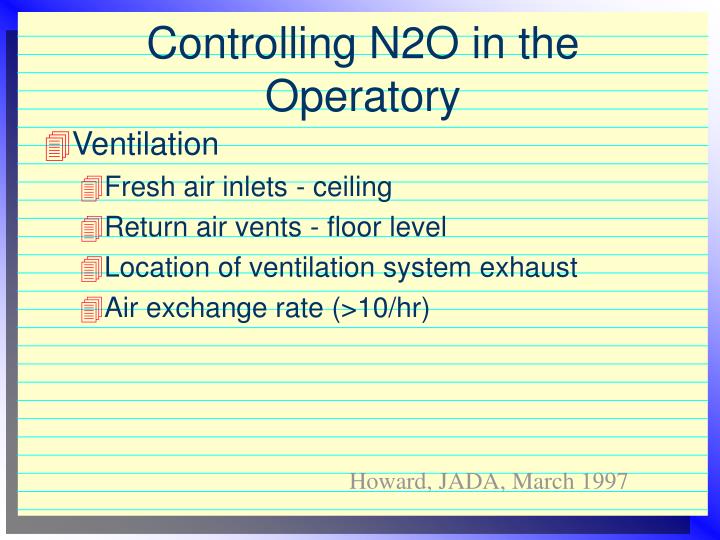 PPT - Nitrous Oxide Sedation in Pediatric Dentistry PowerPoint ...