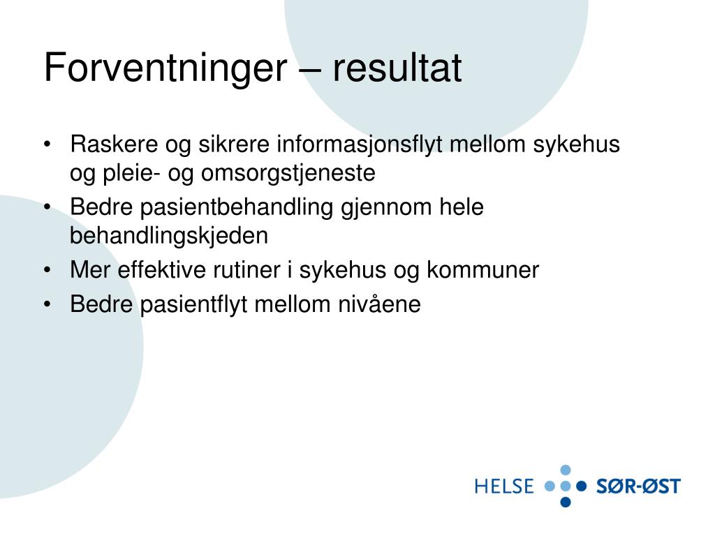 PPT - Pleie- og omsorgsmeldinger i Helse Sør-Øst i 2011 PowerPoint ...