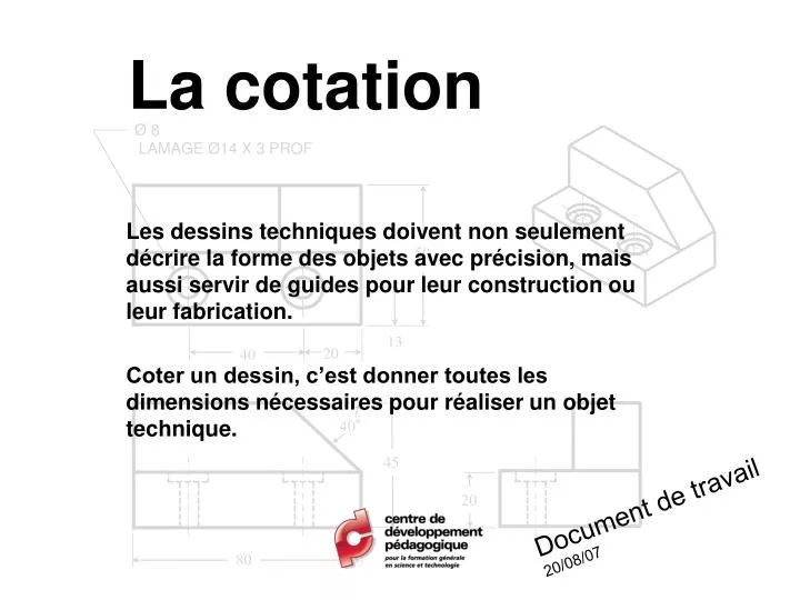 PPT - La cotation PowerPoint Presentation, free download - ID:4894144