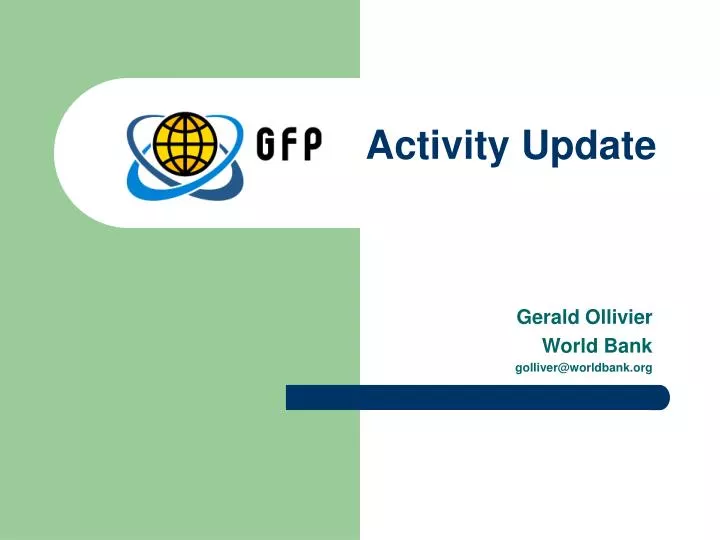 PPT - Activity Update PowerPoint Presentation, free download - ID:4894587