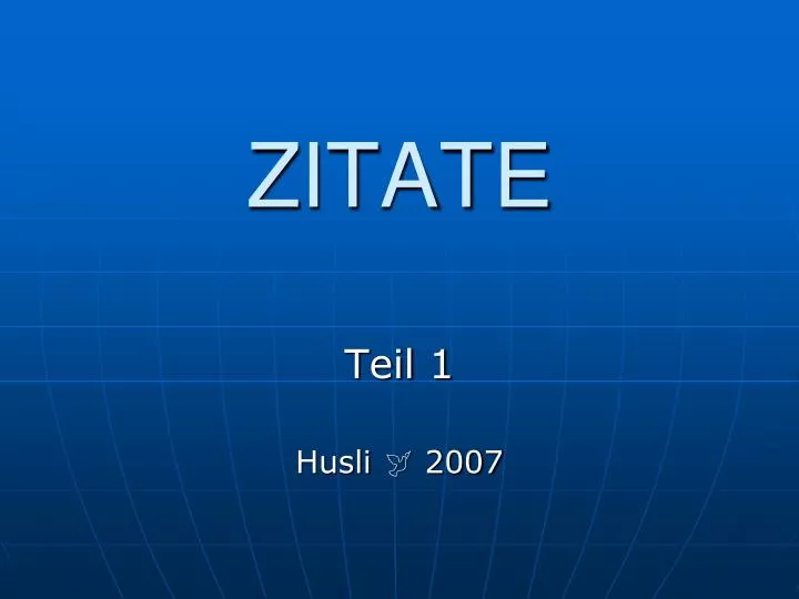 PPT - ZITATE PowerPoint Presentation, free download - ID:4894744