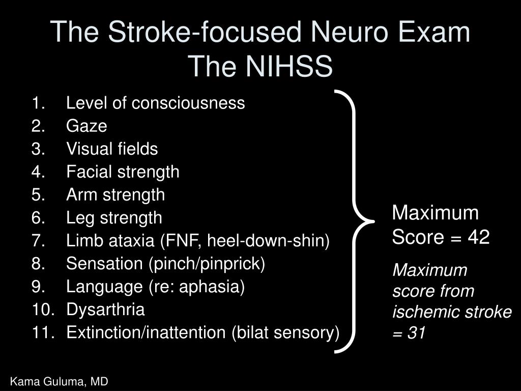 Ppt Stroke Systems And Stroke Scales In The Management Of Acute