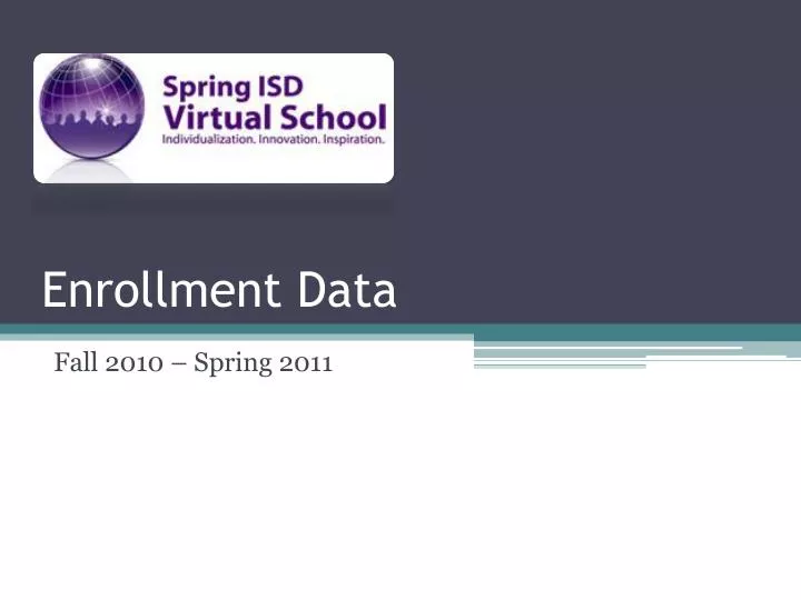 PPT - Enrollment Data PowerPoint Presentation, free download - ID:4895279