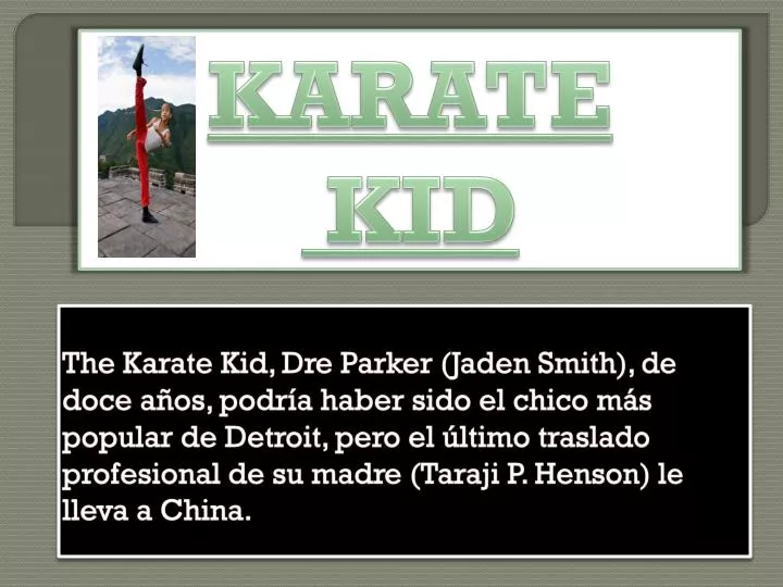 PPT - KARATE KID PowerPoint Presentation, free download - ID:4895604