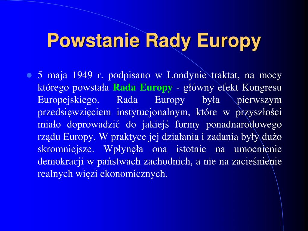PPT - Historia integracji europejskiej (zagadnienia wybrane) PowerPoint ...