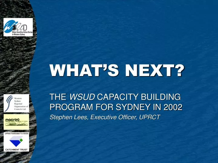 PPT - WHAT’S NEXT? PowerPoint Presentation, free download - ID:4896320