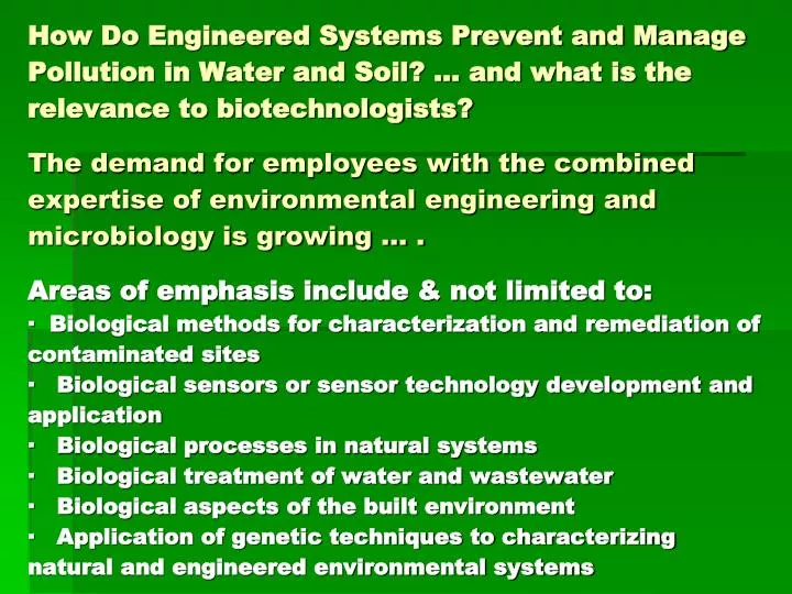 PPT - Some examples… Water Treatment Systems PowerPoint Presentation ...