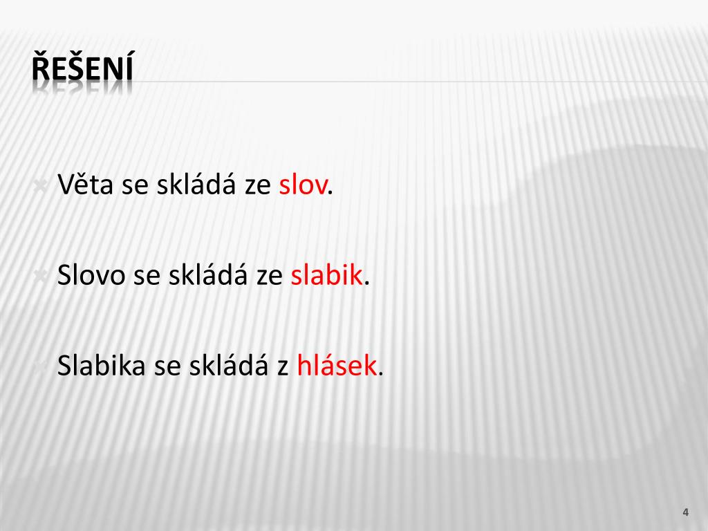PPT - SLOVO, SLABIKA, HLÁSKA PowerPoint Presentation, free download ...