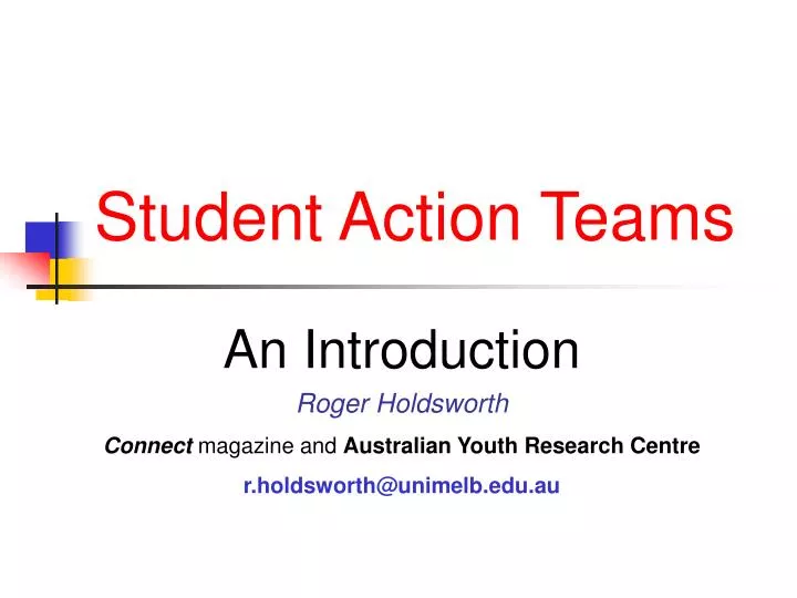 PPT - Student Action Teams PowerPoint Presentation, free download - ID ...