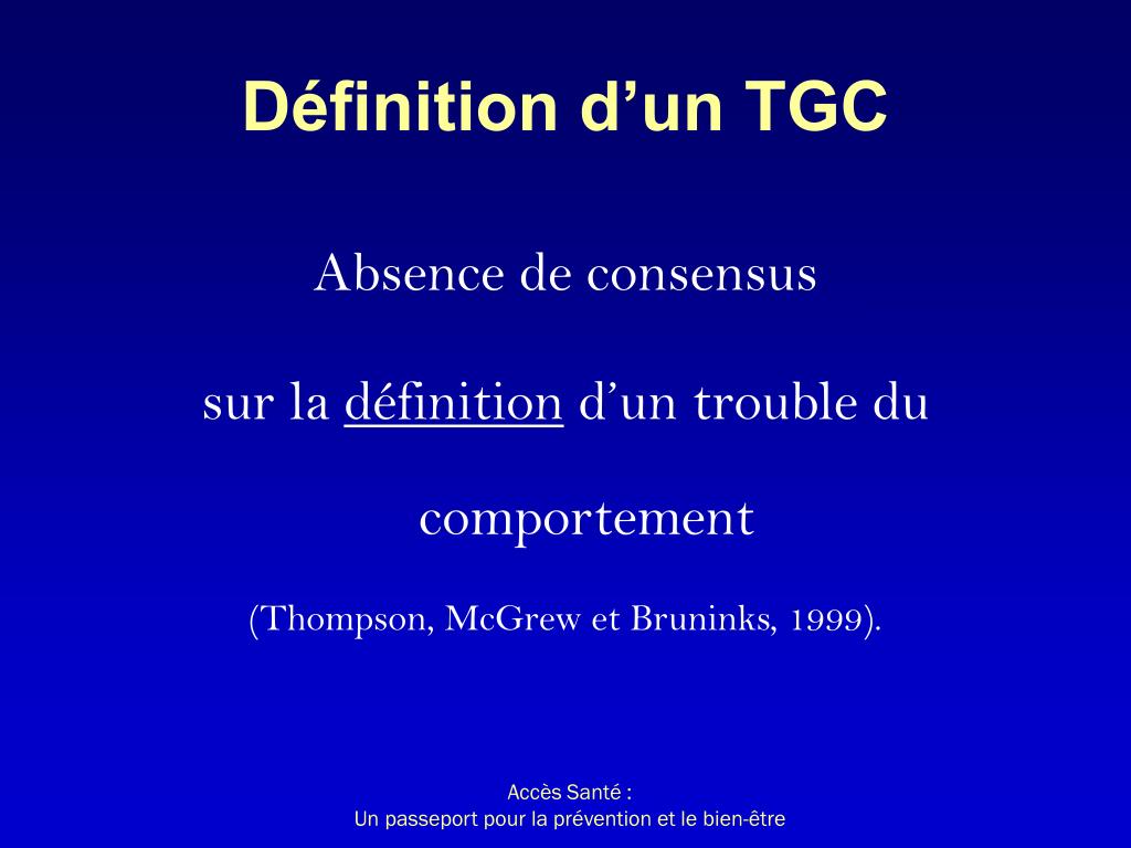 PPT - Troubles graves du comportement (TGC) : approche multimodale et ...