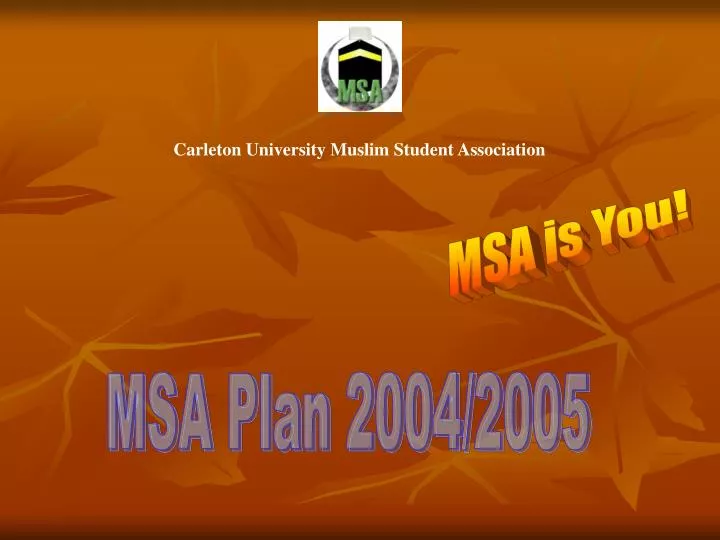 PPT - MSA Plan 2004/2005 PowerPoint Presentation, free download - ID ...