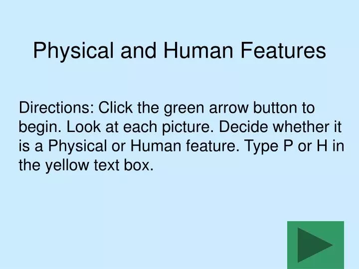 PPT - Physical and Human Features PowerPoint Presentation, free ...