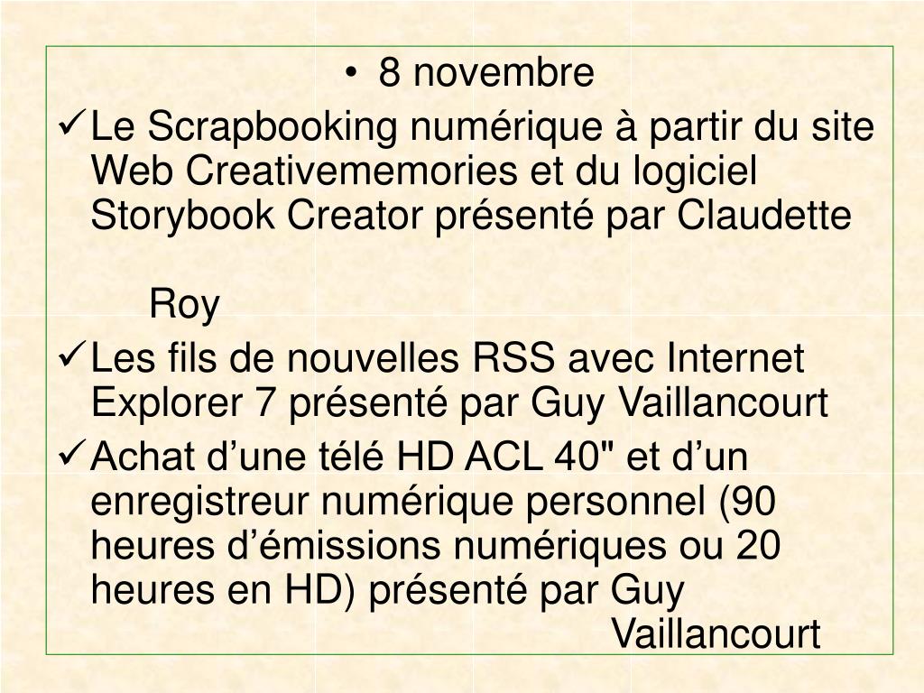 PPT - - Logistique de la salle : Conrad Bouchard, Gilbert Brière ...