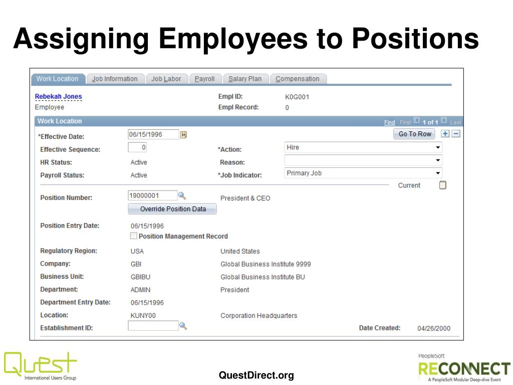 PPT - Drive Your Organization through Positions Using PeopleSoft HCM ...