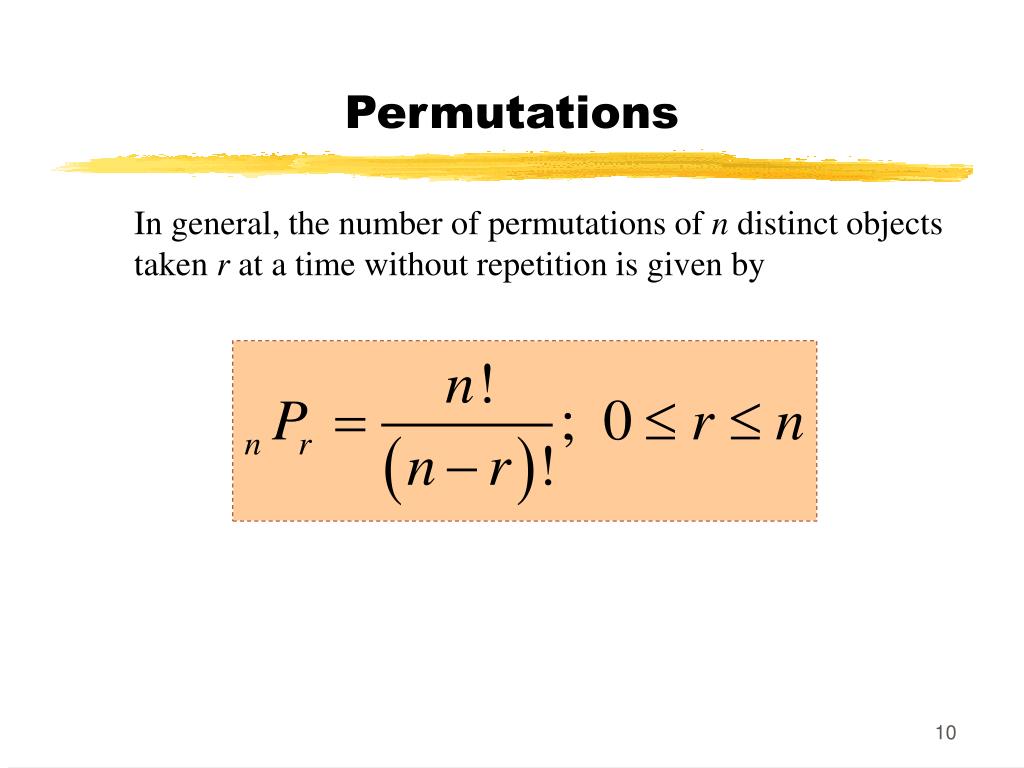 Ppt Learning Objectives For Section 7 4 Permutations And Combinations