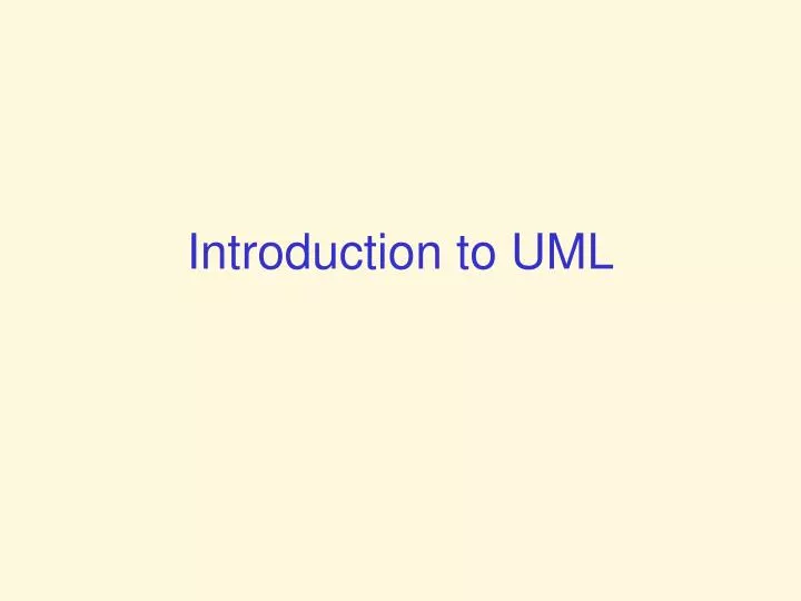 PPT - Introduction to UML PowerPoint Presentation, free download - ID ...