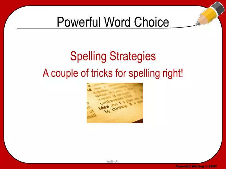 PPT - Powerful Word Choice PowerPoint Presentation, free download - ID ...