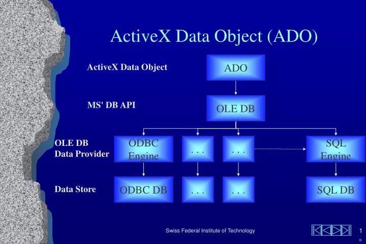 PPT - ActiveX Data Object (ADO) PowerPoint Presentation, free download - ID:4908195