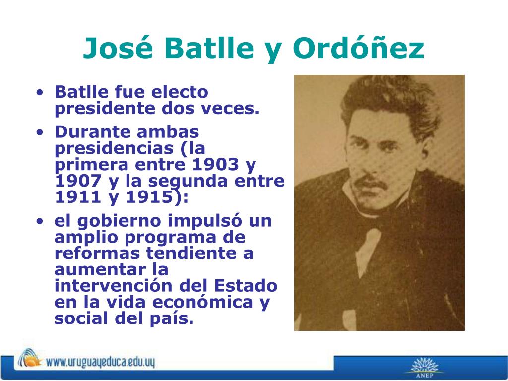 PPT - Presidencias de José Batlle y Ordóñez PowerPoint Presentation ...