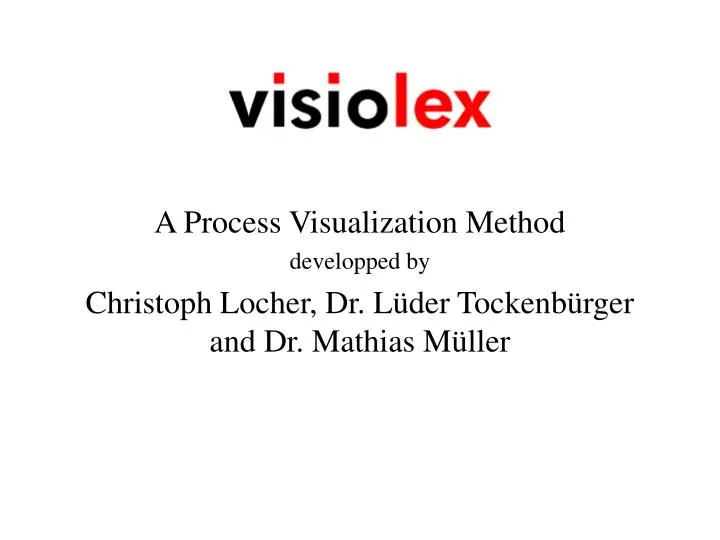 PPT - A Process Visualization Method developped by PowerPoint ...