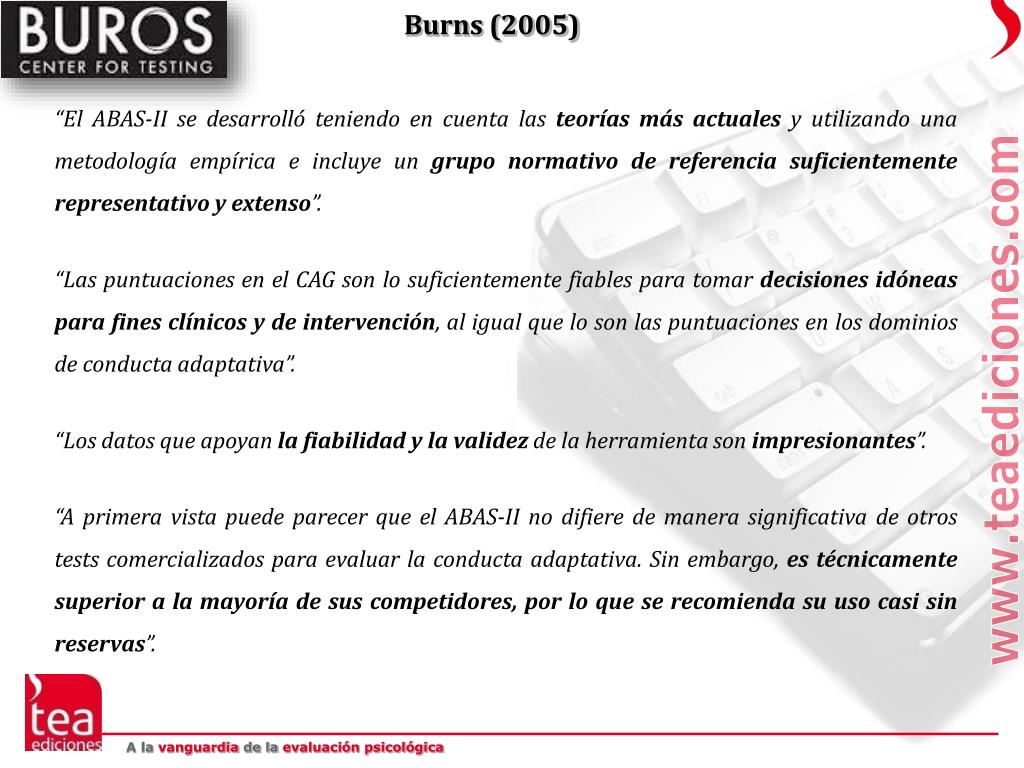 PPT - ABAS-II Sistema para la Evaluación de la Conducta Adaptativa ...