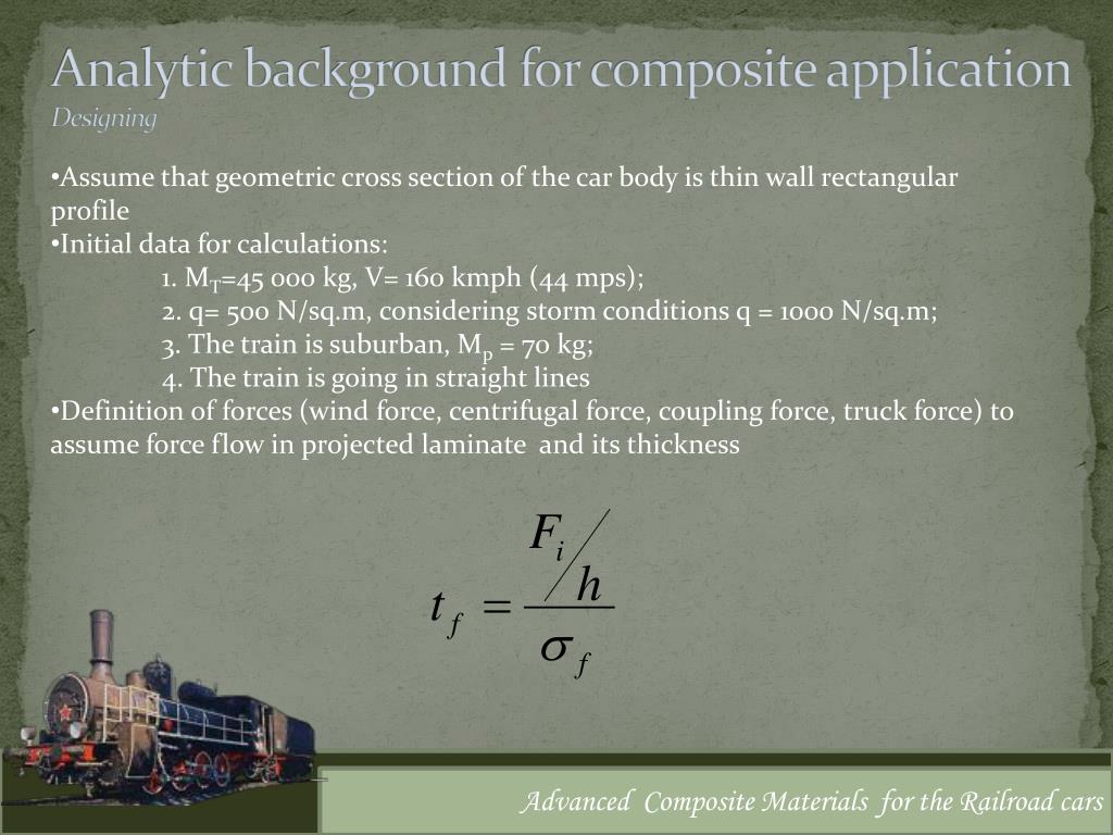 PPT - Advanced composite materials for the Railroad cars PowerPoint Presentation - ID:4910981