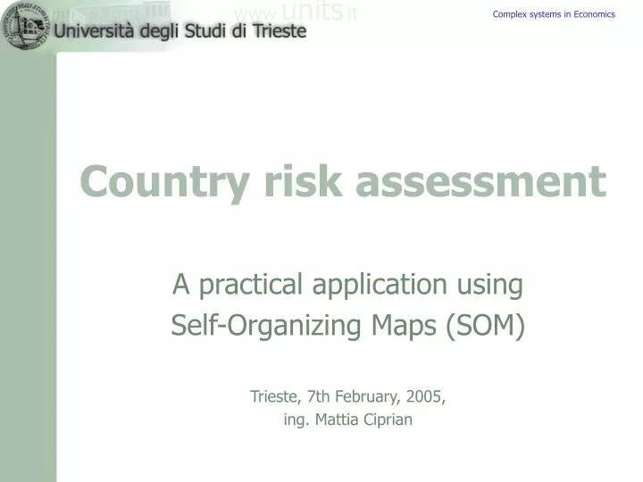 PPT - Country risk assessment PowerPoint Presentation, free download ...