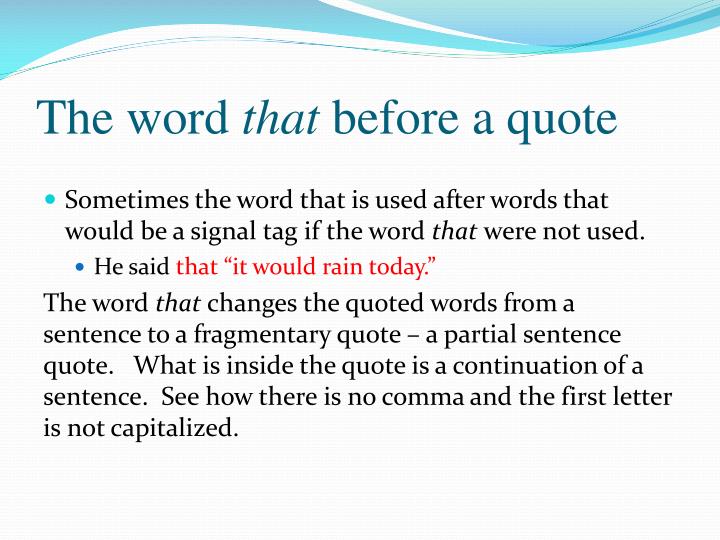 PPT - Quotation Marks PowerPoint Presentation - ID:4911818