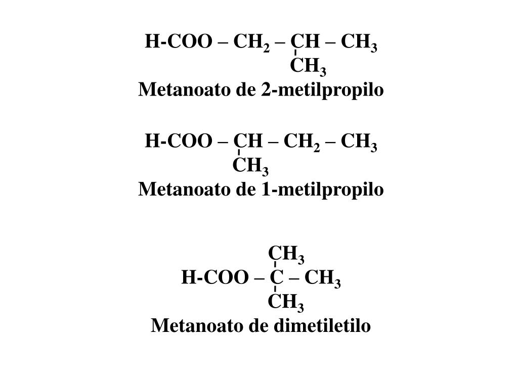 PPT - En primer lugar formulamos el ácido pentanoico y los demás ácidos ...