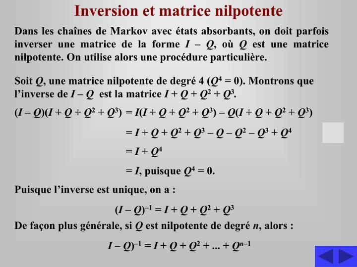 PPT - Inversion de matrices PowerPoint Presentation - ID:4912030