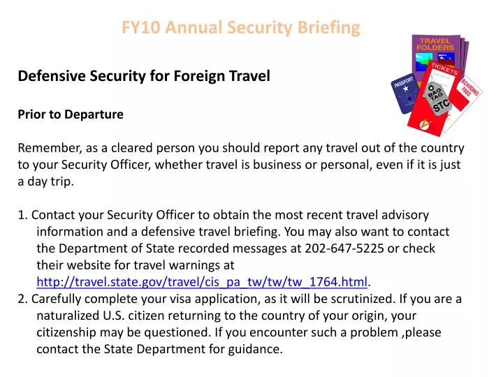 PPT - FY10 Annual Security Briefing PowerPoint Presentation, free ...