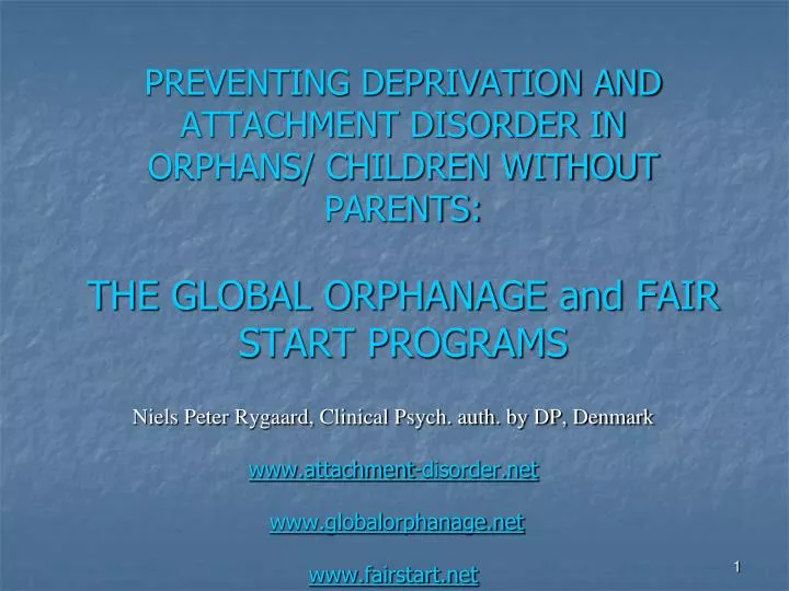 PPT - Niels Peter Rygaard, Clinical Psych. auth. by DP, Denmark ...