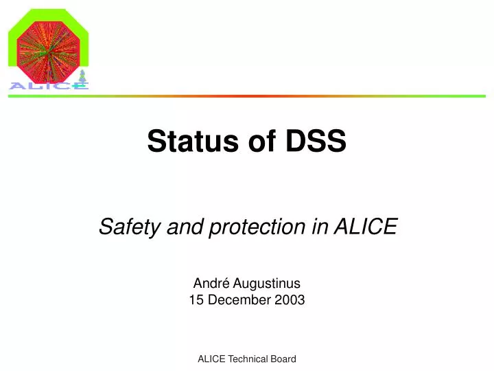 PPT - Status of DSS PowerPoint Presentation, free download - ID:4914685