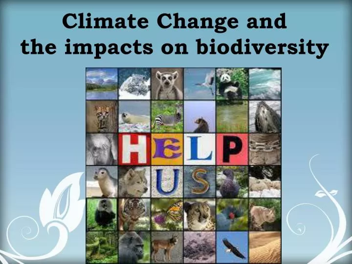 PPT - Climate Change and the impacts on biodiversity PowerPoint ...